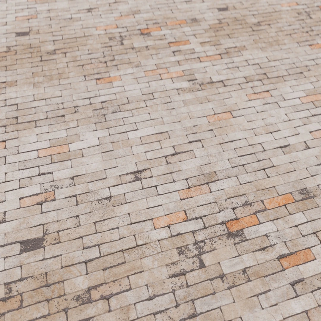 Aged Beige Brick Texture 4269 - LotPixel