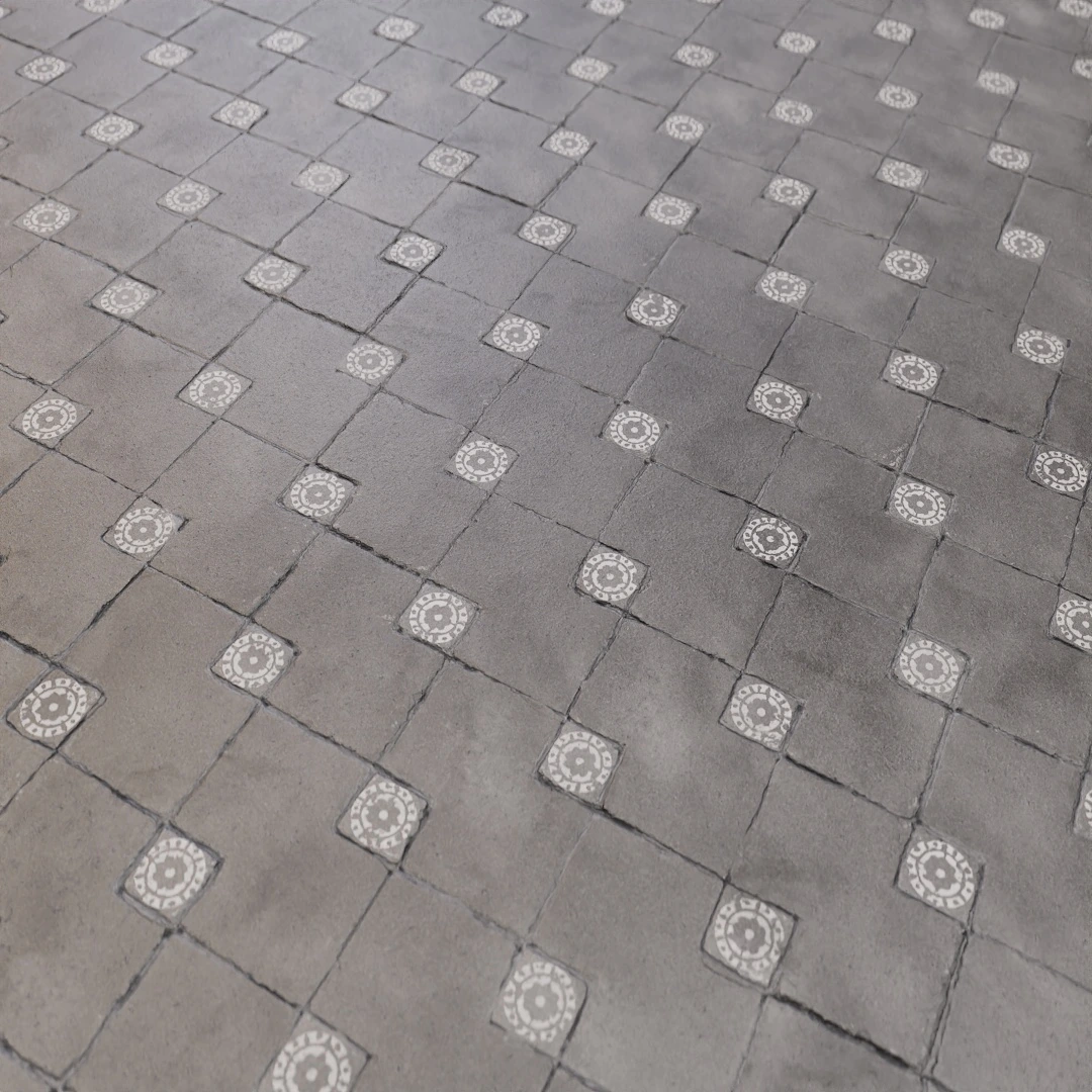 Aged Decorative Stone Floor Texture 4105 - LotPixel