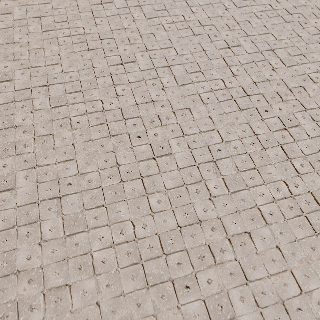 Aged Geometric Tile Texture 3834 - LotPixel