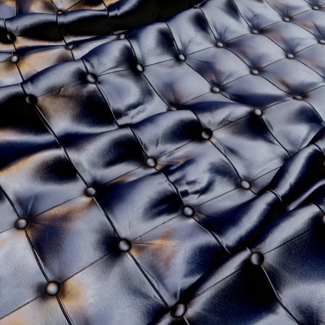 Aged Patina Leather Buttoned Texture 3331 - LotPixel