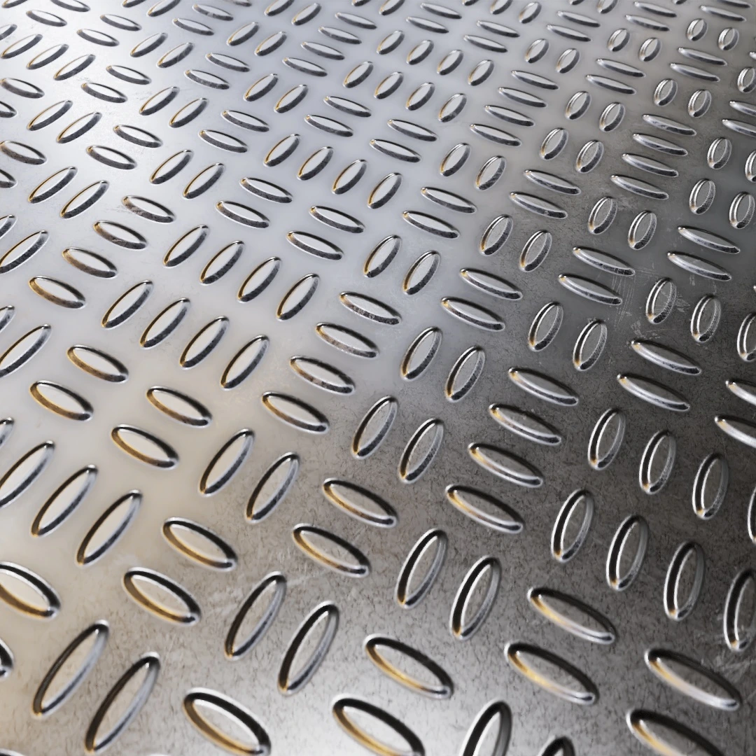 Aged Rusty Steel Tread Plate Texture 1758 - LotPixel
