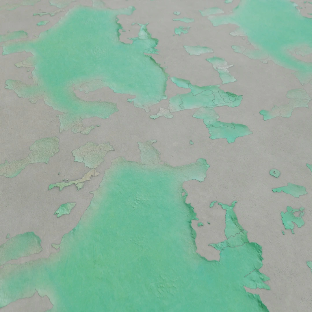 Aged Turquoise Peeling Wall Texture 4827 - LotPixel