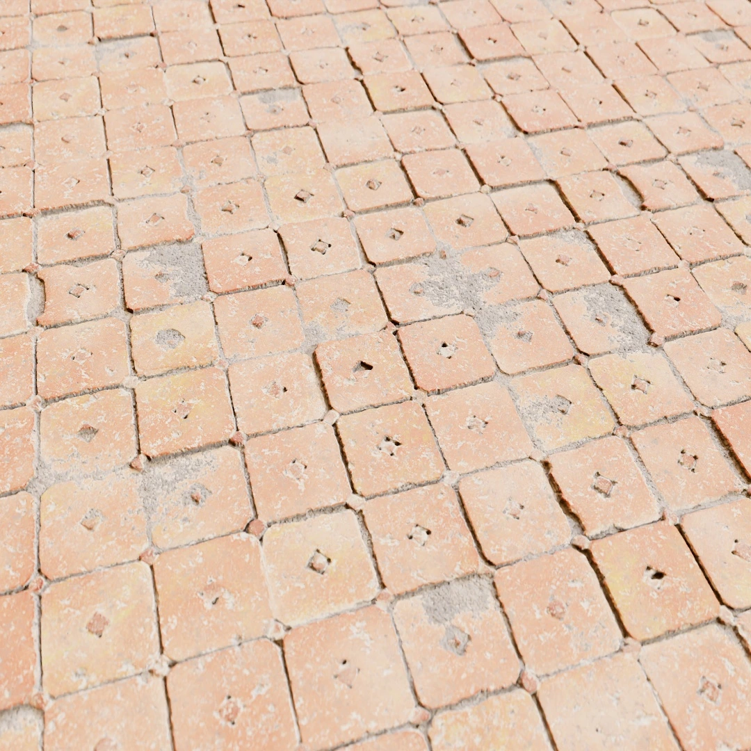 Antique Terra Cotta Tile Texture 3829 - LotPixel