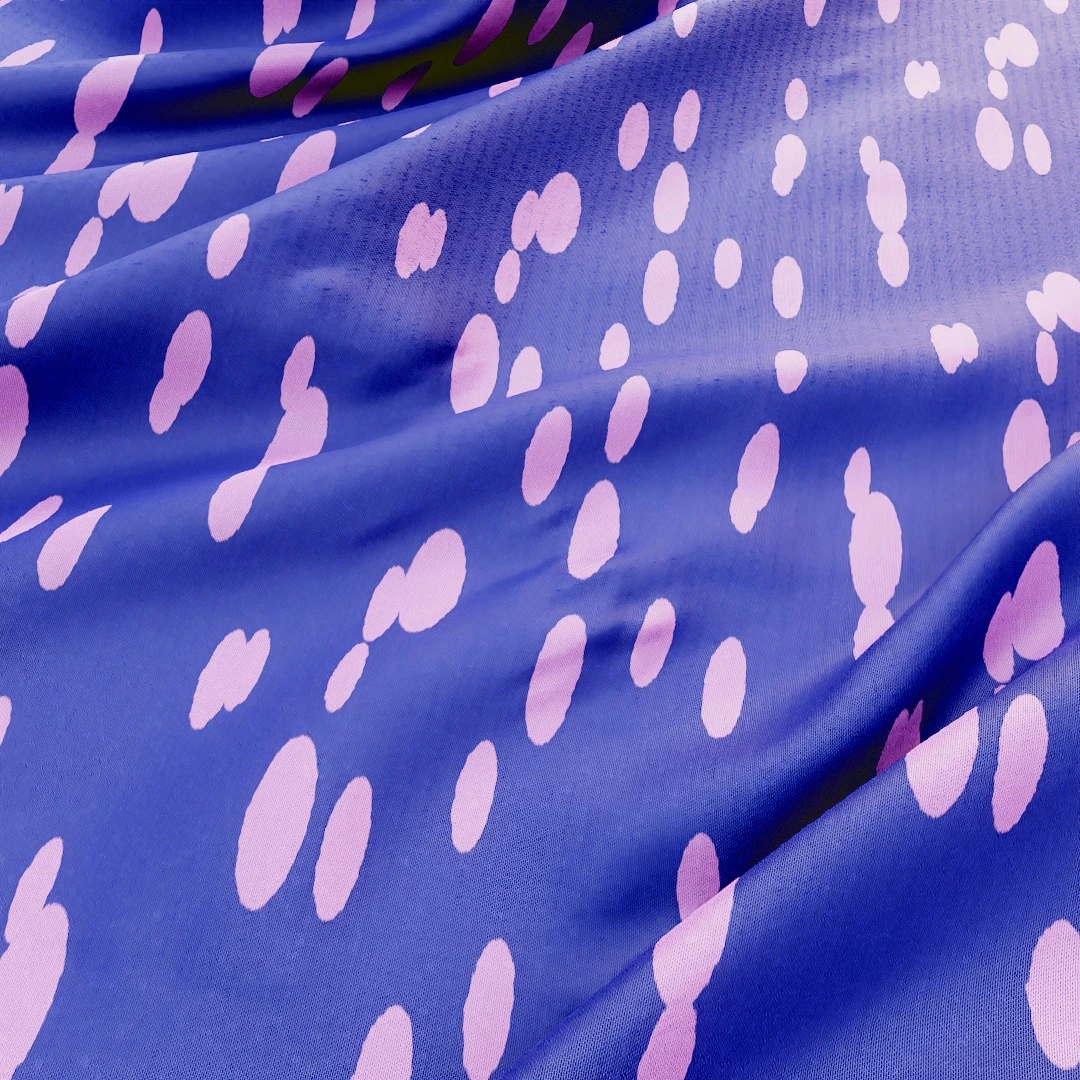 Blue and Pink Splattered Clean Fabric Texture 1838 - LotPixel