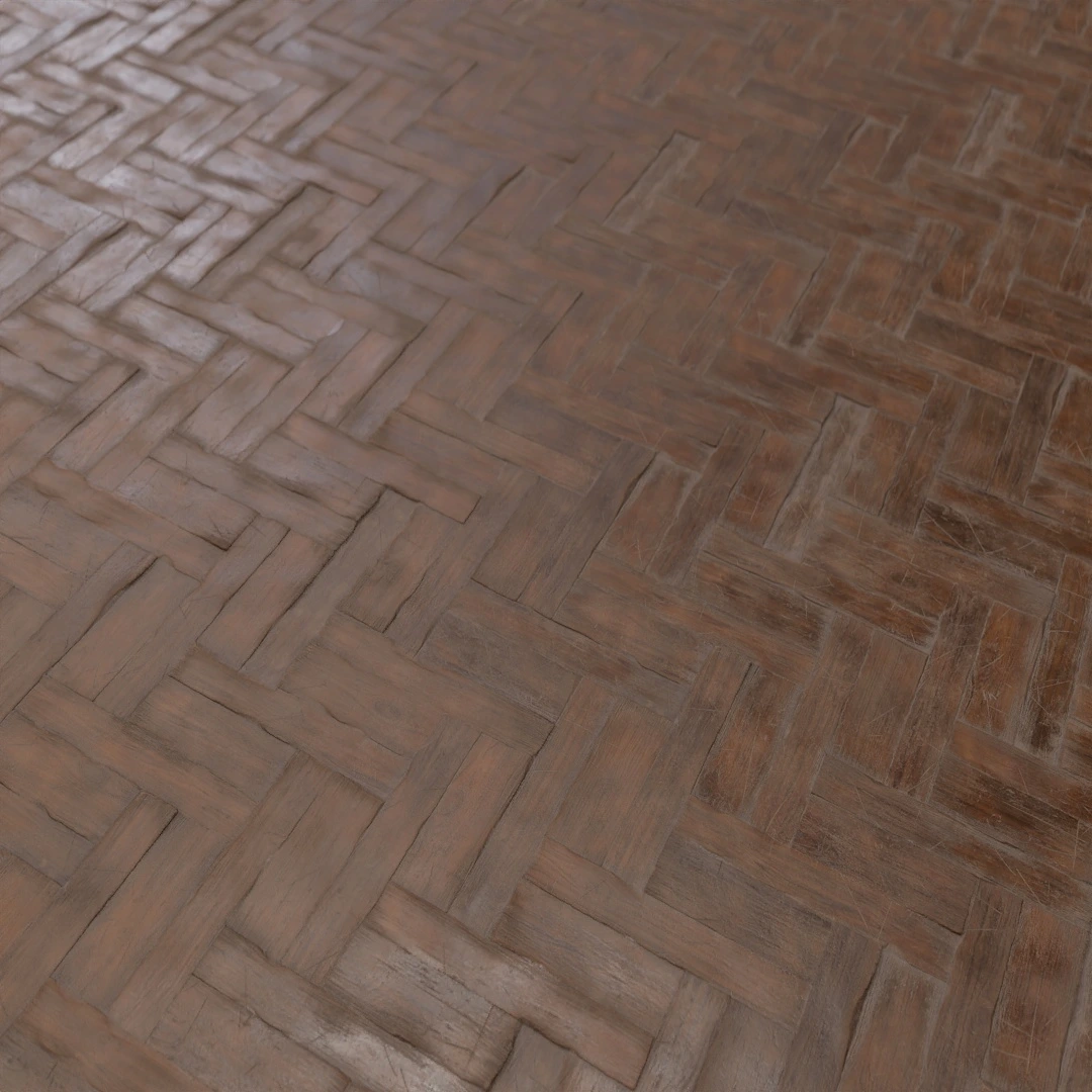 Classic Aged Oak Herringbone Texture 3386 - LotPixel