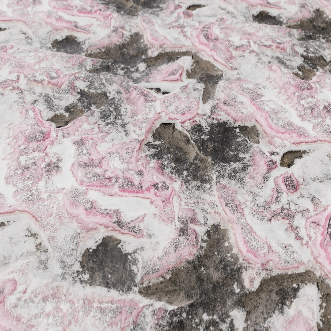 Cracked Pink Stone Ground Texture 3734 - LotPixel