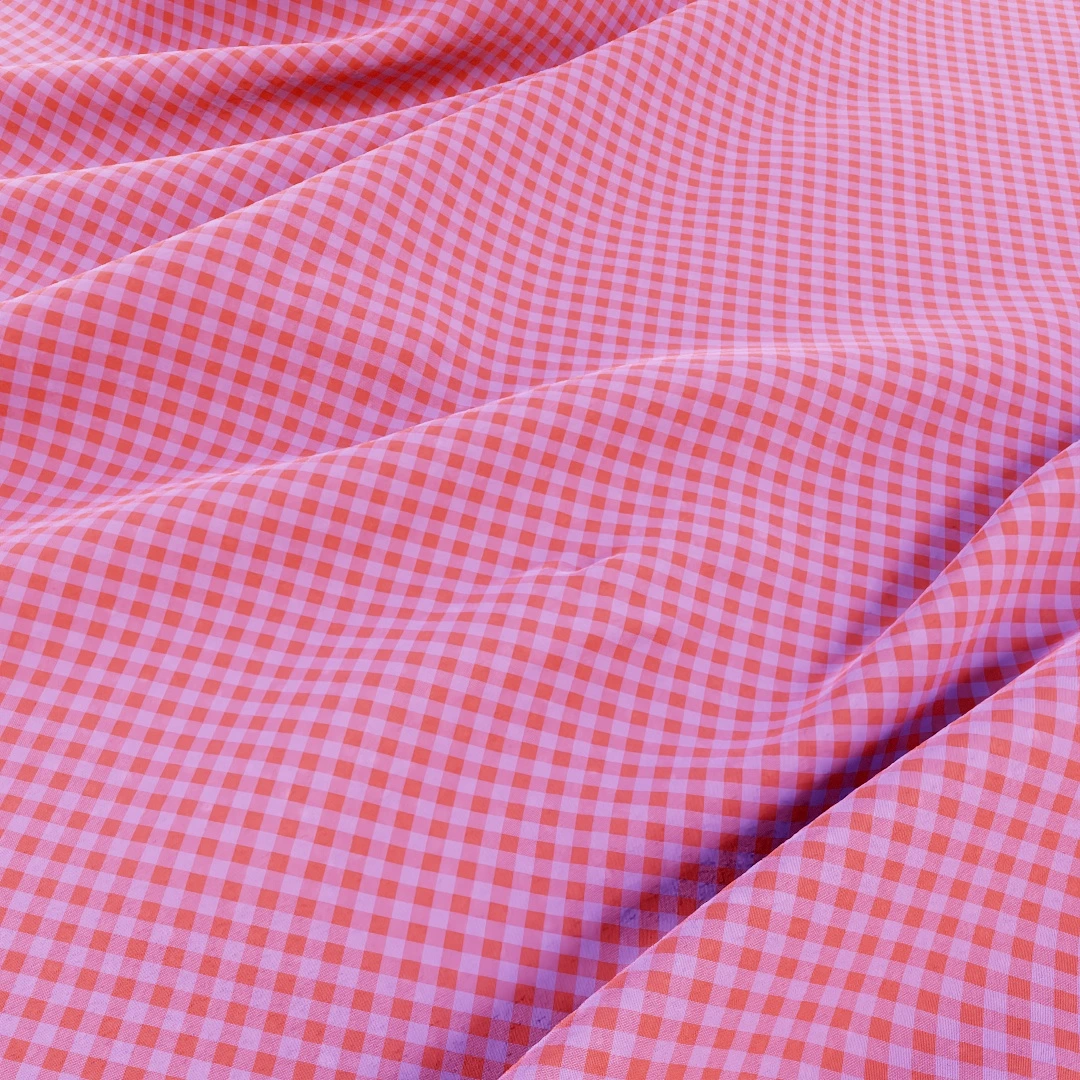 Crimson Gingham Cloth Texture 2192 - LotPixel
