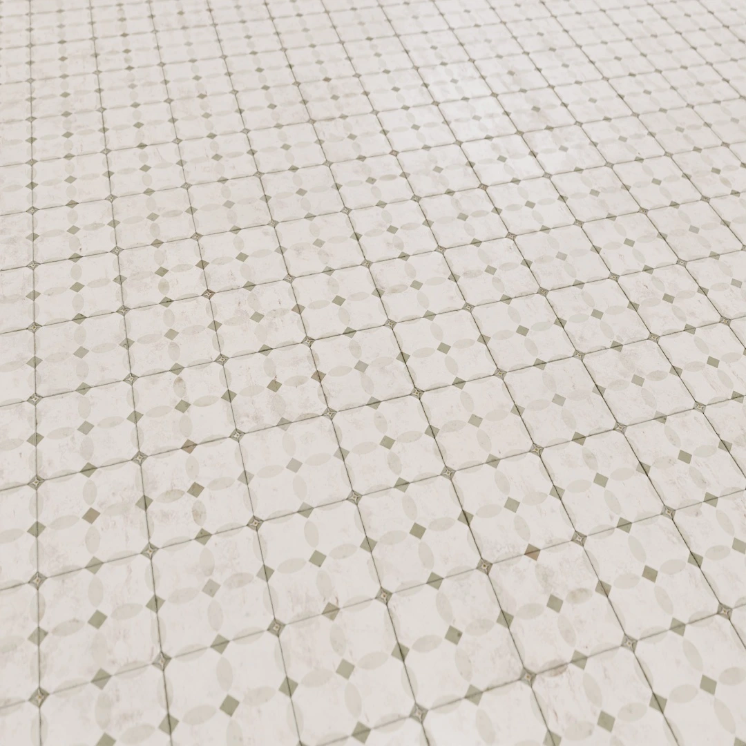 Elegant Ivory Hexagon Tile Texture 3974 - LotPixel