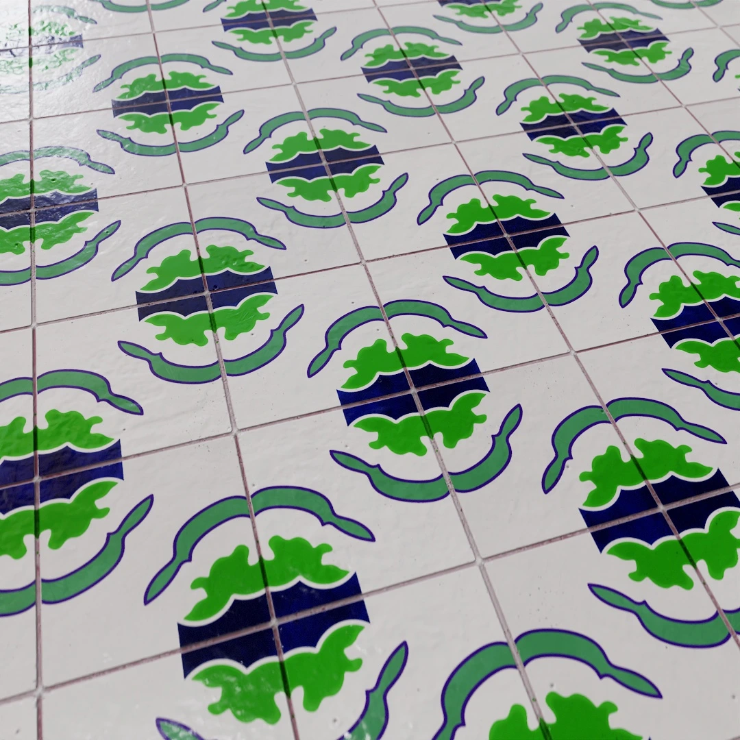 Emerald Swirl Glossy Ceramic Texture 2256 - LotPixel