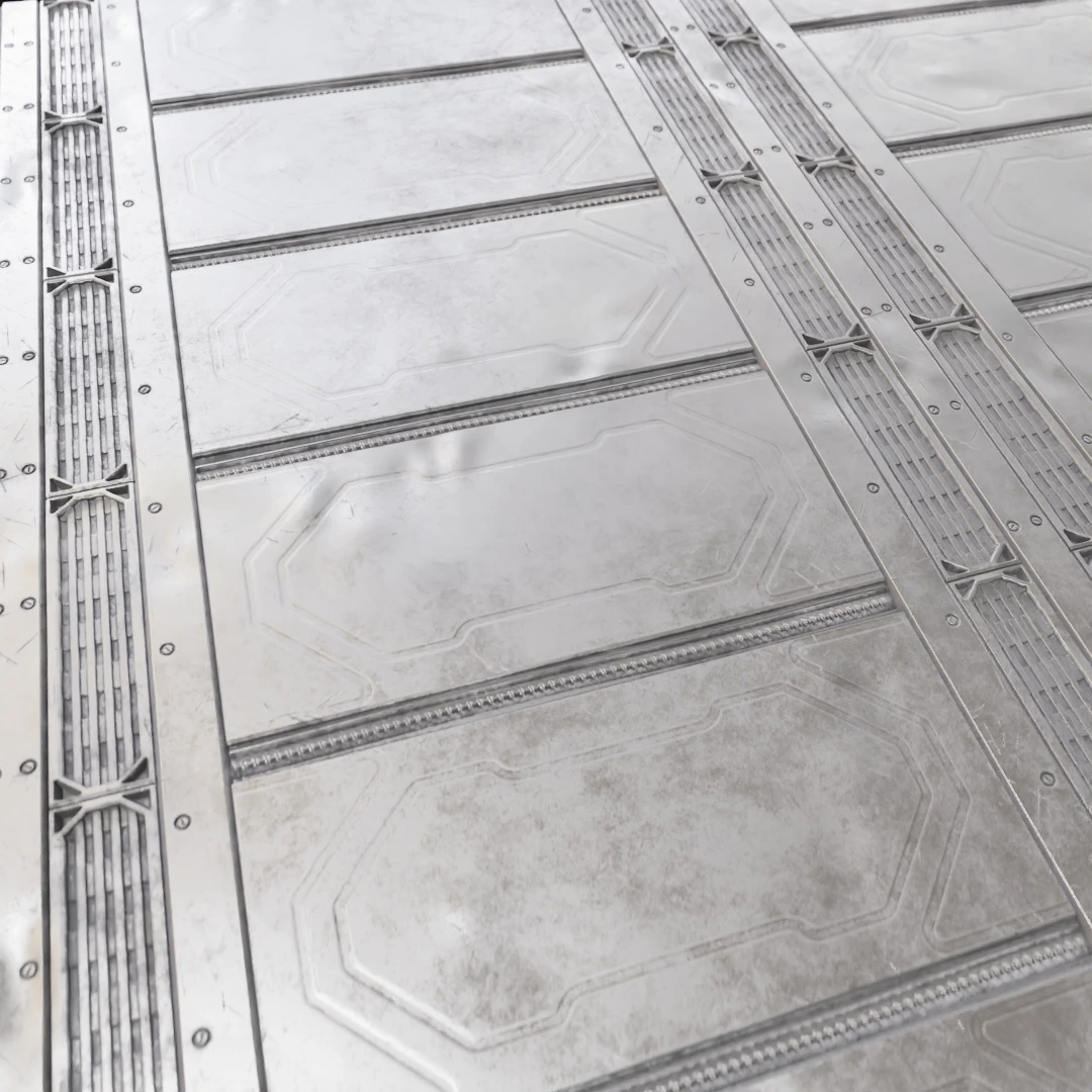 Futuristic Dirty Metal Panel Texture 4177 - LotPixel