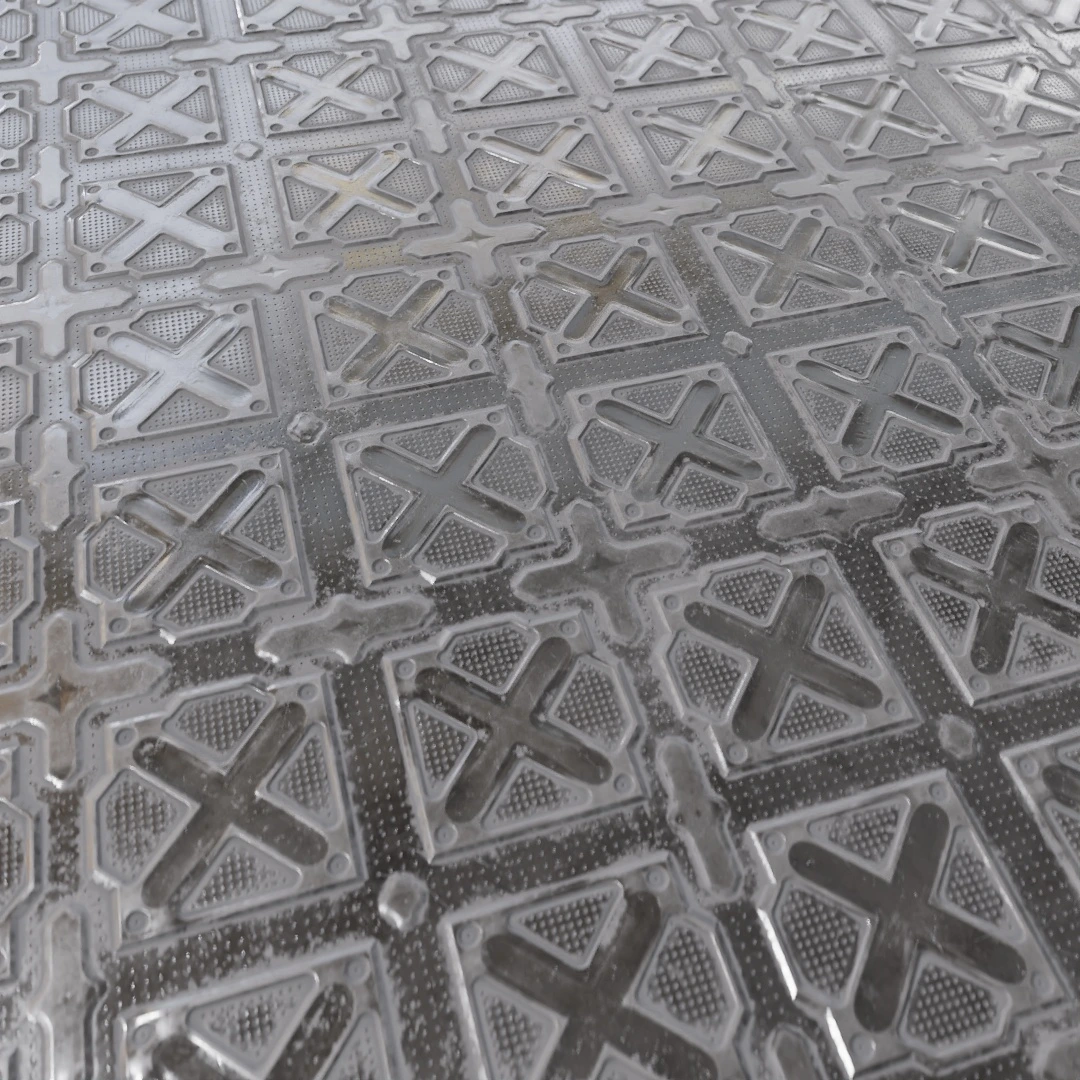 Futuristic Embossed Metal Panel Texture 4460 - LotPixel