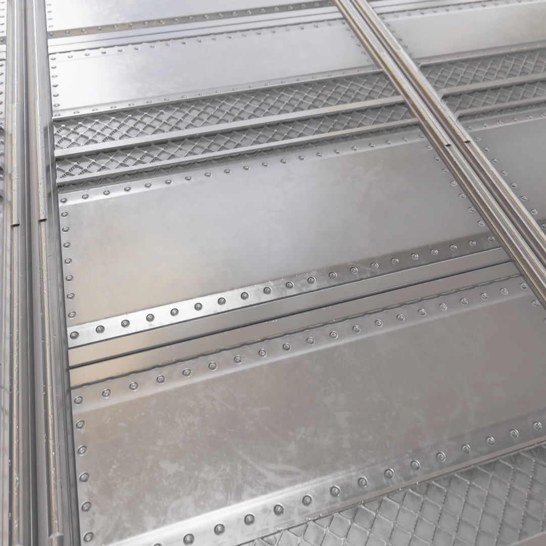 Futuristic Scratched Metal Sci-Fi Door Texture 4899 - LotPixel