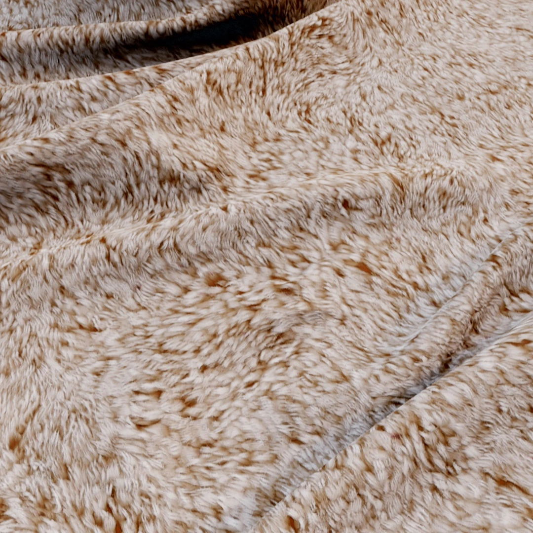 Golden Beige Faux Fur Texture 3603 - LotPixel
