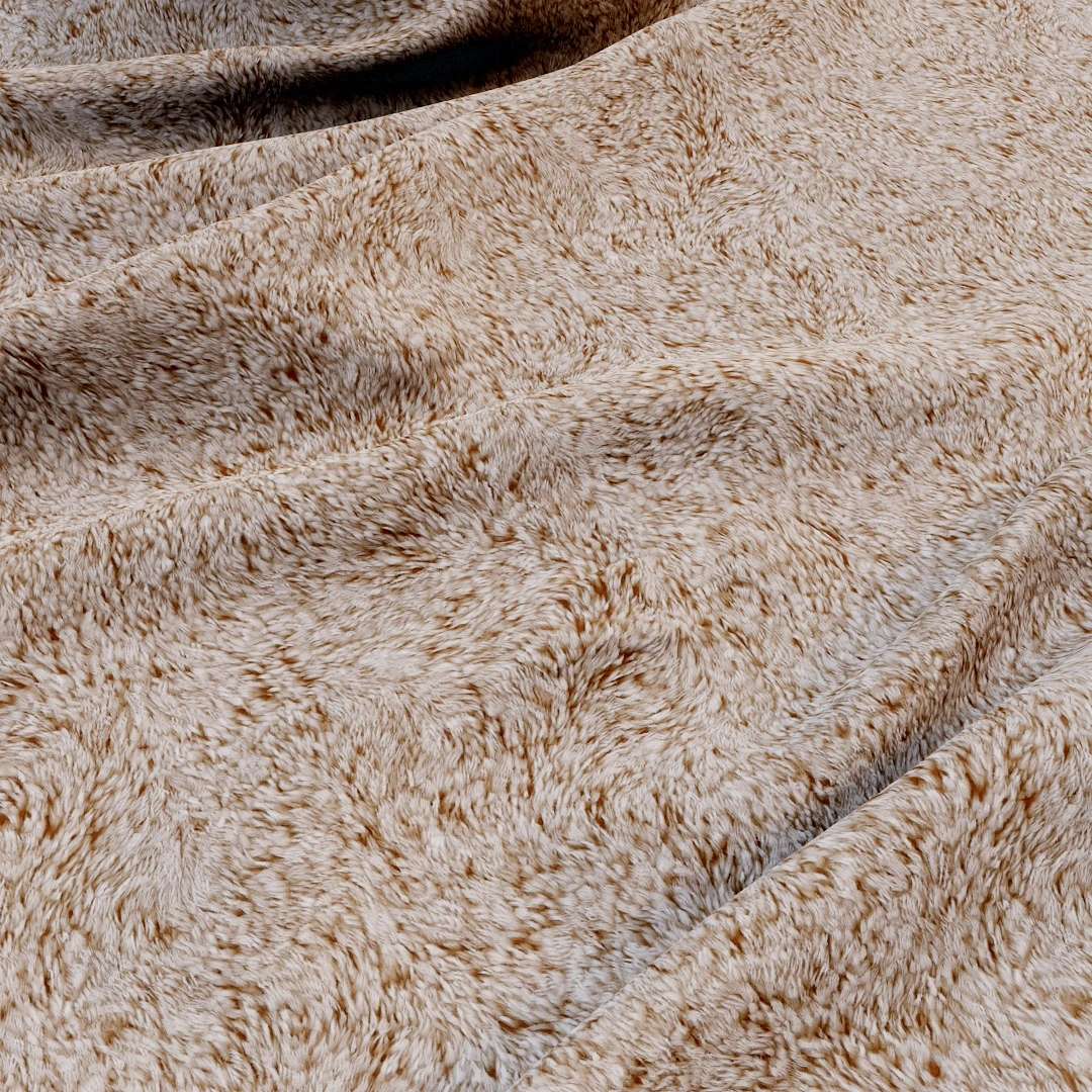 Golden Beige Faux Fur Texture 3603 - LotPixel