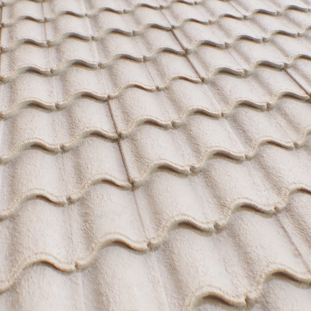 Damaged Shingle Clay Roof Tile Texture Seamless 03512