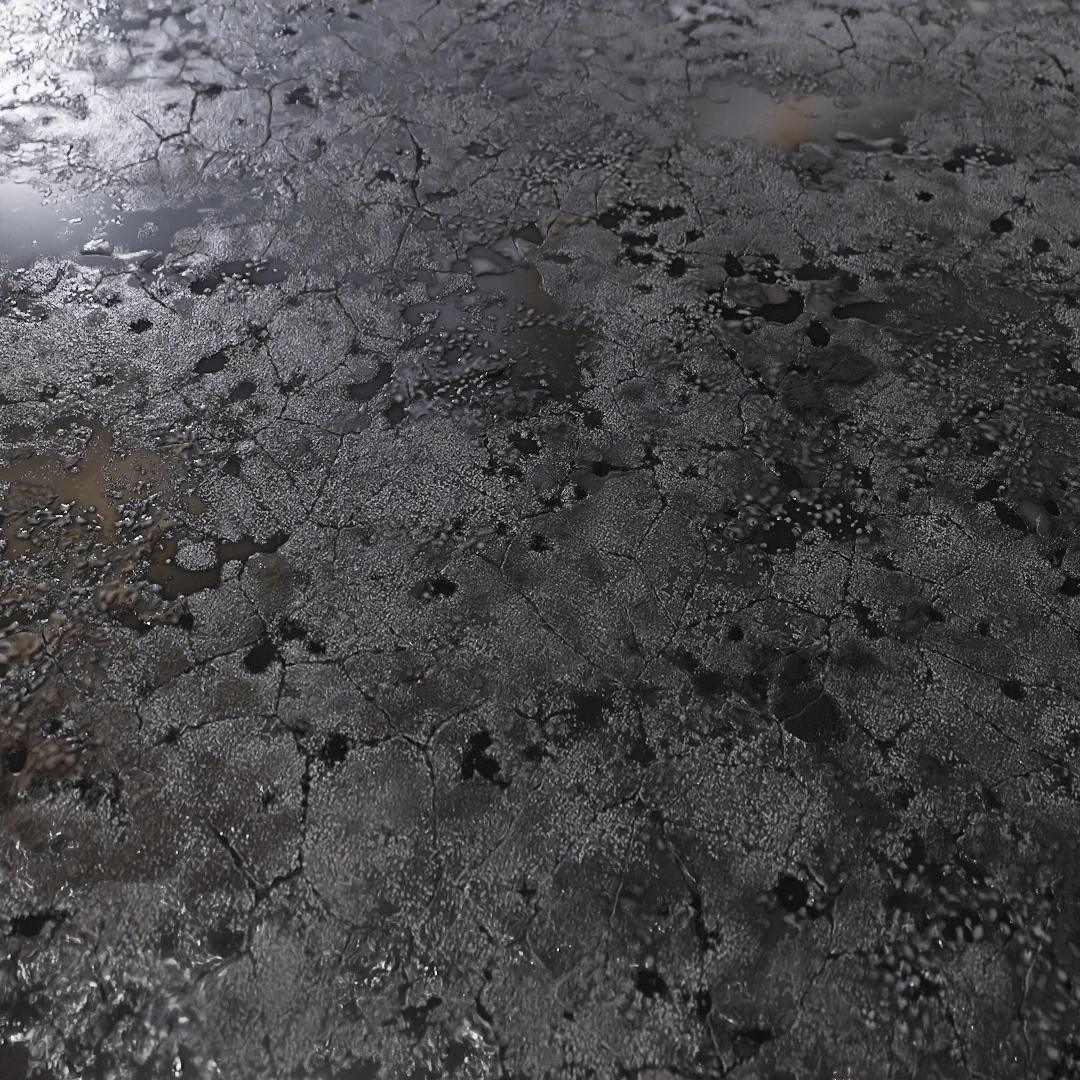 Rain Soaked Tarmac Texture 1645 - LotPixel