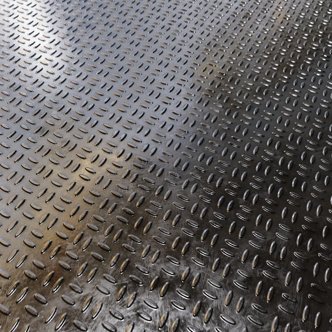 Rugged Scratched Steel Tread Texture 1744 - LotPixel