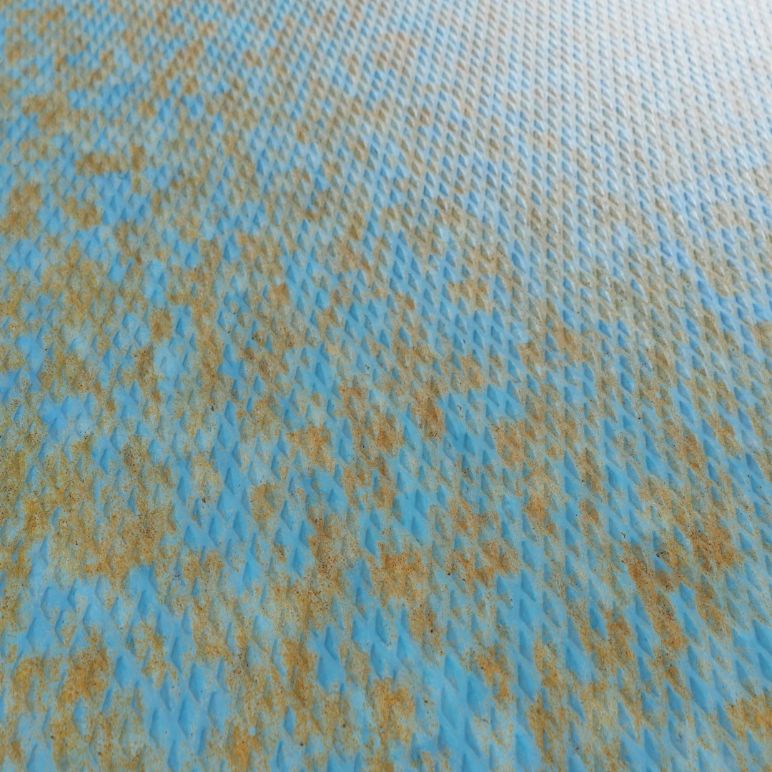 Rusty Blue Diamond Metal Texture 5368 - LotPixel