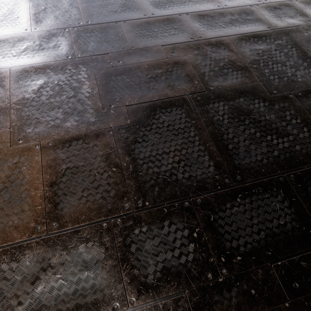 Sci-Fi Metal Floor Texture 5045 - LotPixel