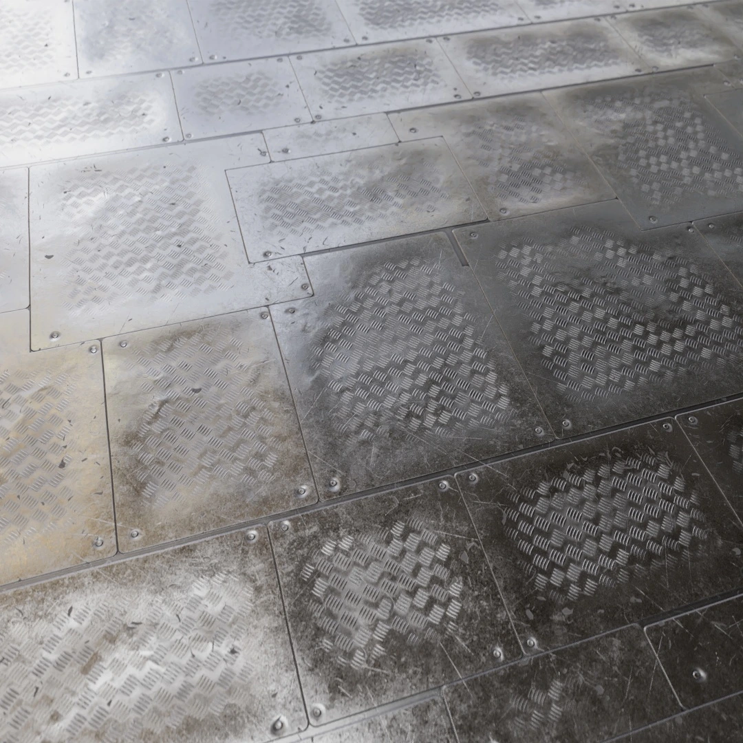 Sci-Fi Metal Floor Texture 5045 - LotPixel