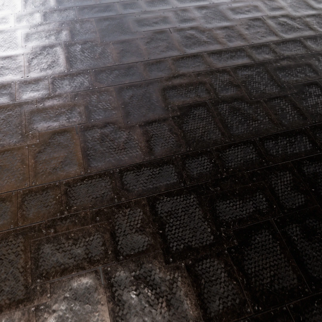 Sci-Fi Metal Floor Texture 5045 - LotPixel