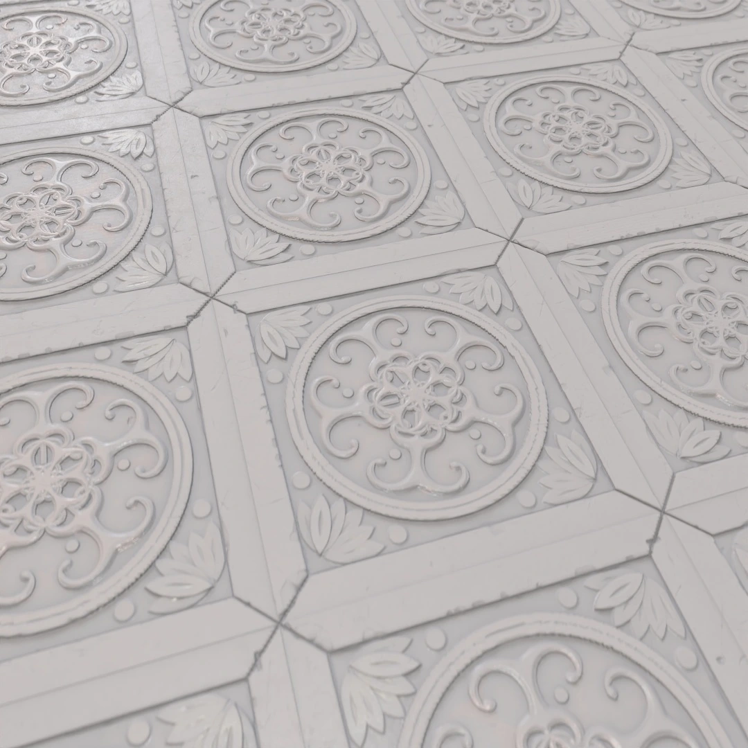 Scuffed Floral Wood Texture 4814 - LotPixel
