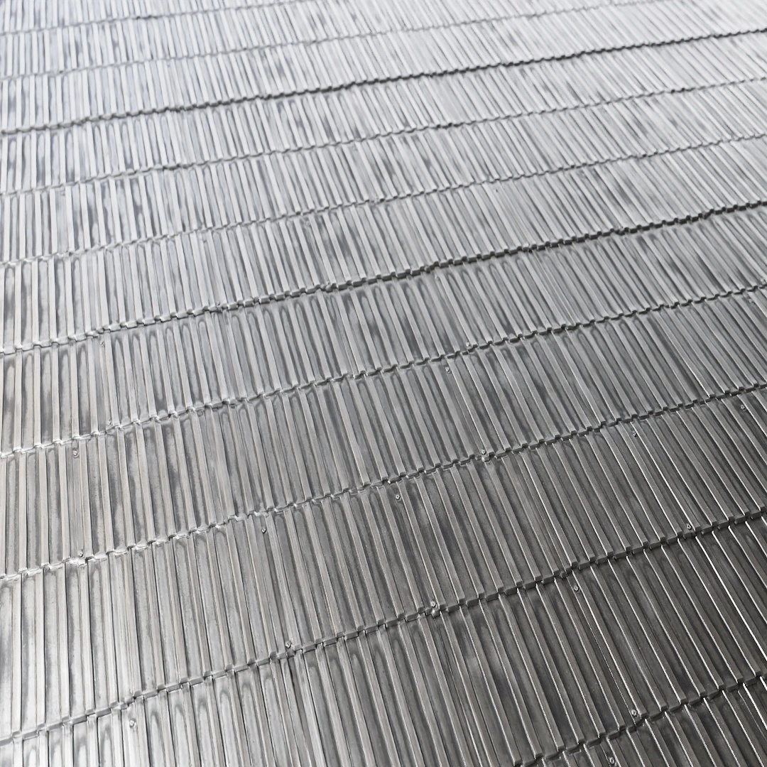 Silver Steel Ribbed Metal Texture 4112 - LotPixel
