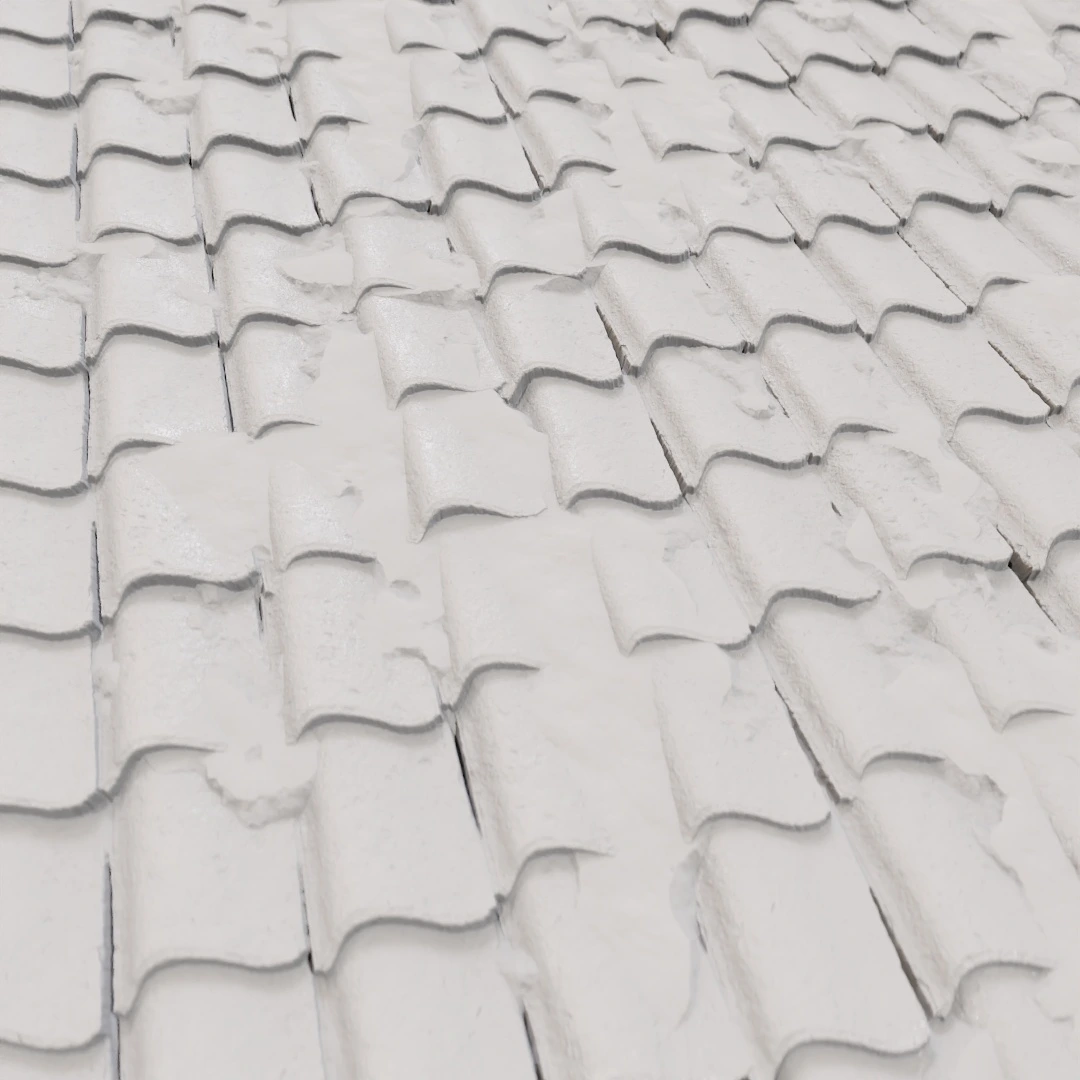 Snow Dusted Terracotta Shingle Texture 4084 - LotPixel