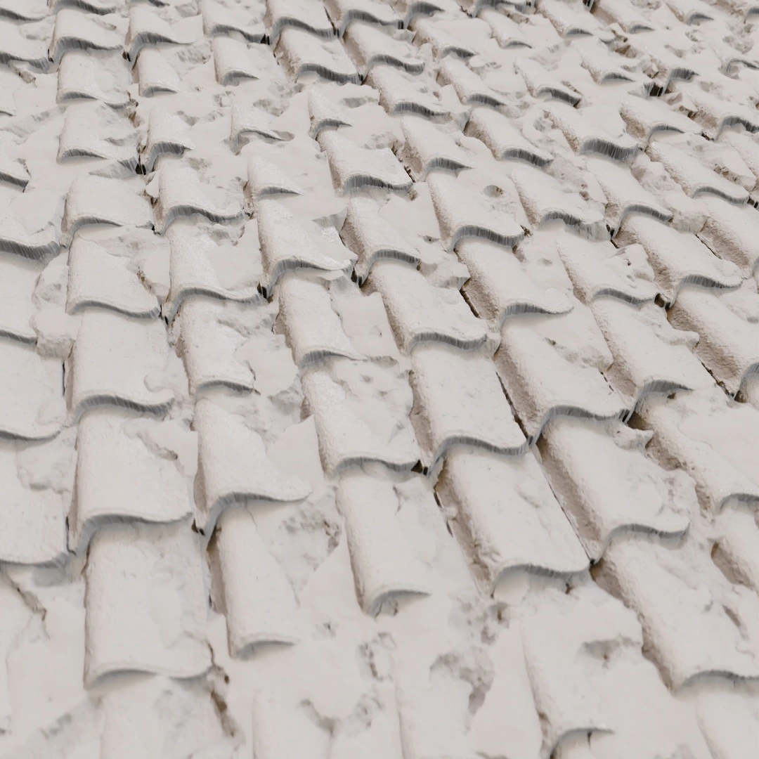 Terracotta Snow Dusted Roof Texture 4083 - LotPixel