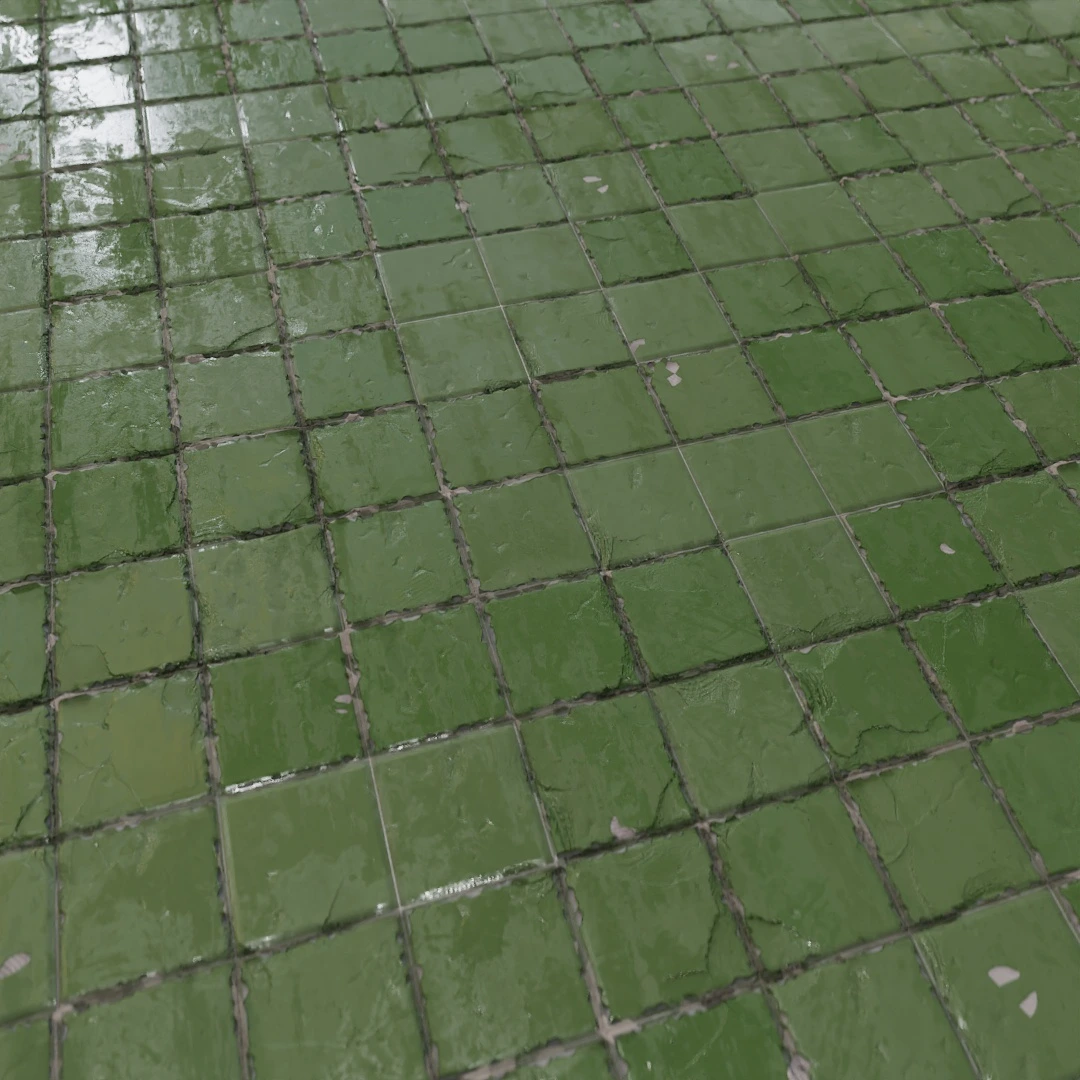Verdant Moss Glossy Tiles Texture 1301 - LotPixel