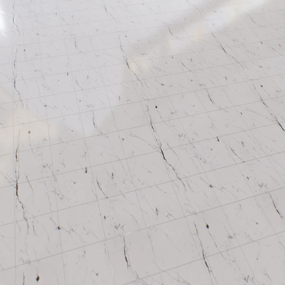 White Ario Natural Stone Tile Texture 3003 - LotPixel