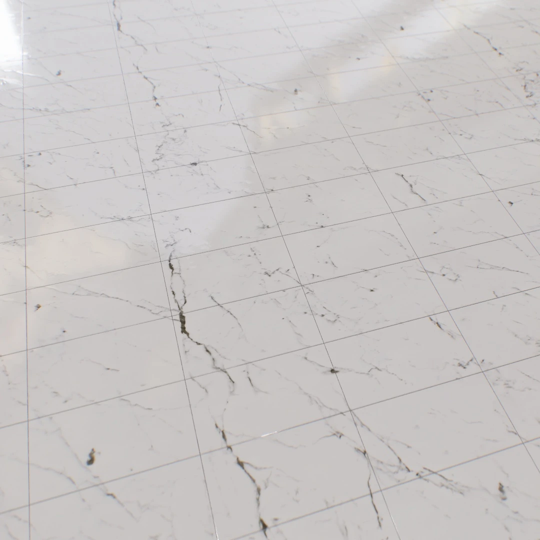 White Ario Natural Stone Tile Texture 3004 - LotPixel