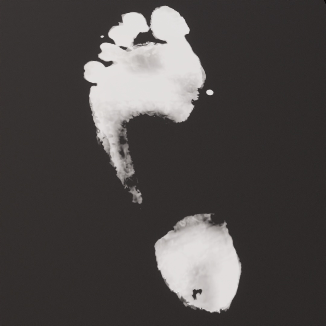 LotPixel - Blood Foot Smear Decal 266