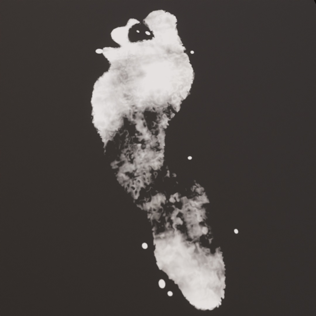 LotPixel - Blood Foot Smear Decal 267
