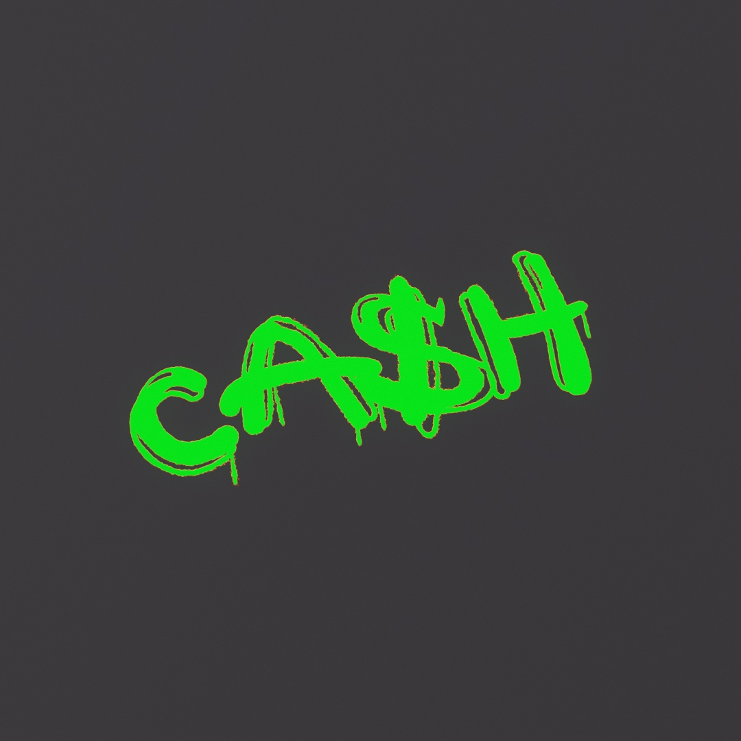 LotPixel - Cash Graffiti Decal 356