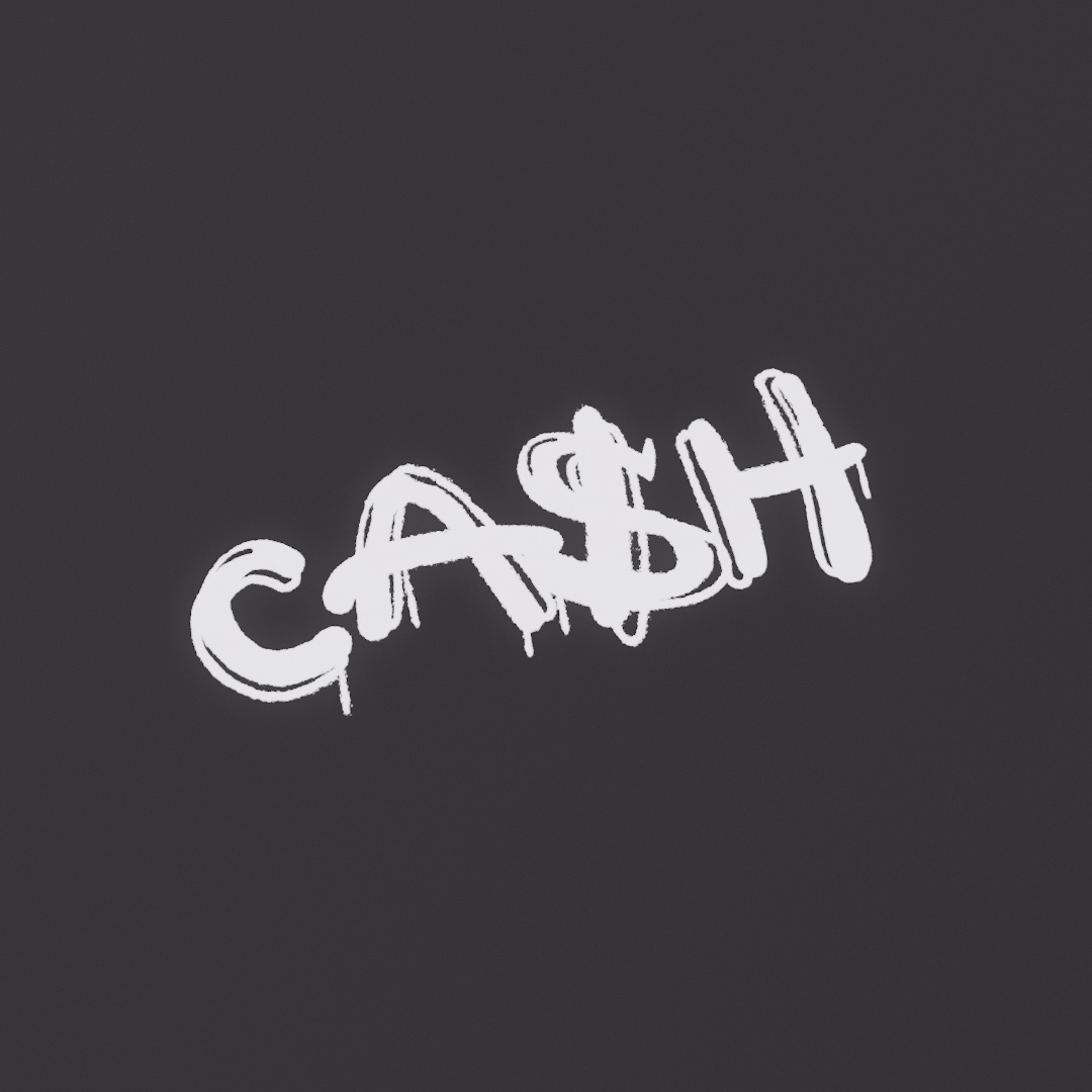 LotPixel - Cash Graffiti Decal 356