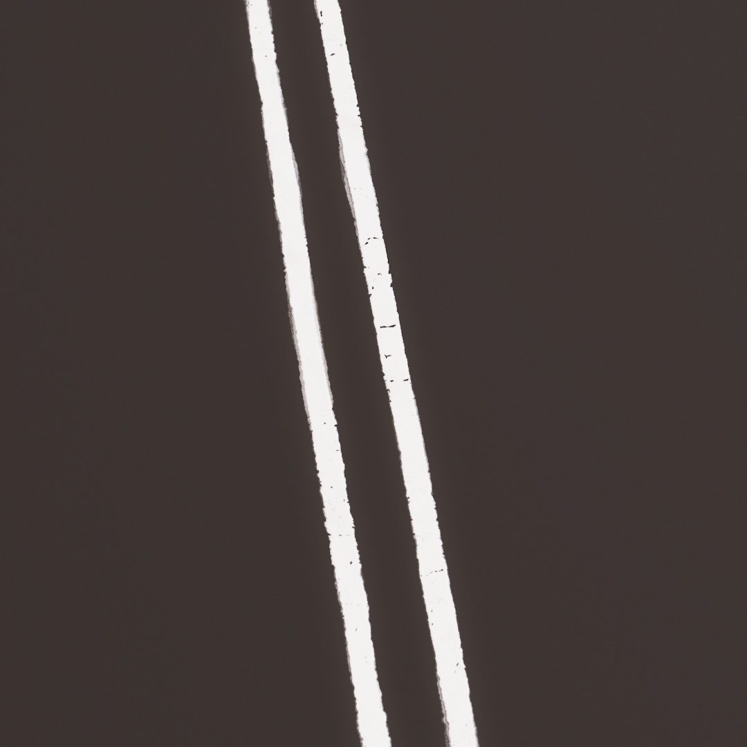 LotPixel - Double Yellow Road Line Decals 20