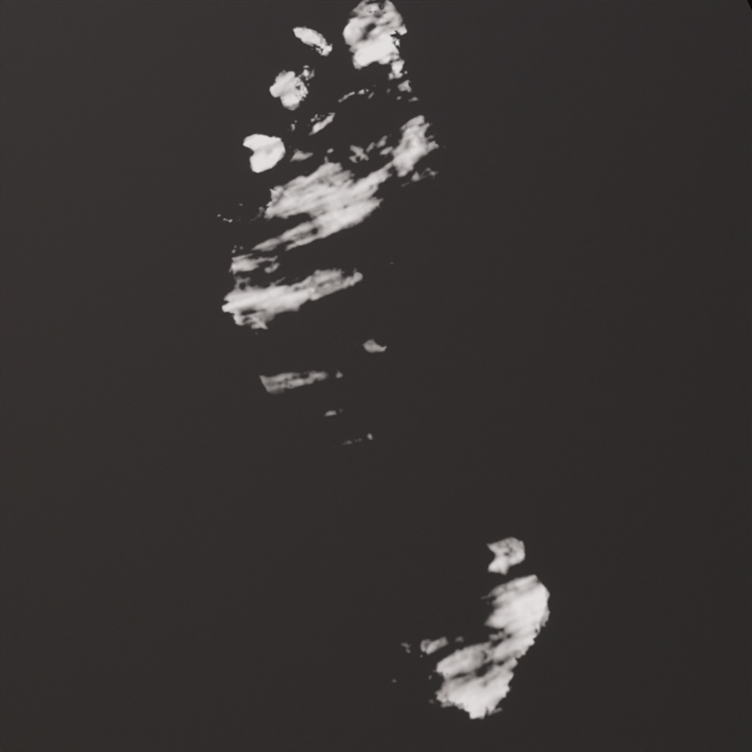 LotPixel - Dry Blood Foot Smear Decal 257