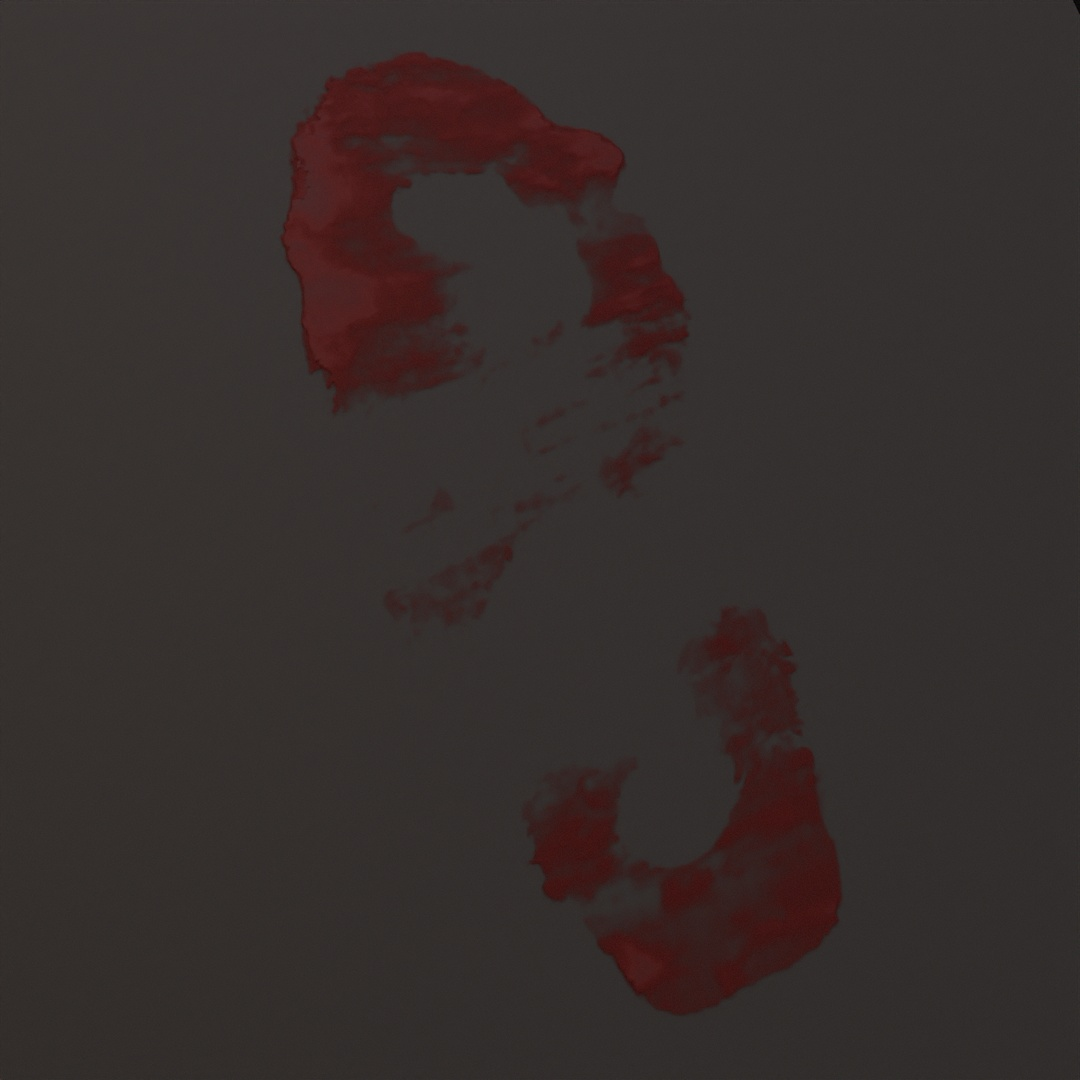 LotPixel - Dry Blood Shoe Smear Decal 240