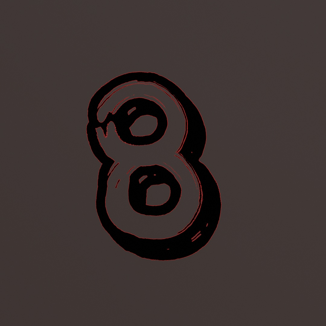 LotPixel - Eight Graffiti Decal 539