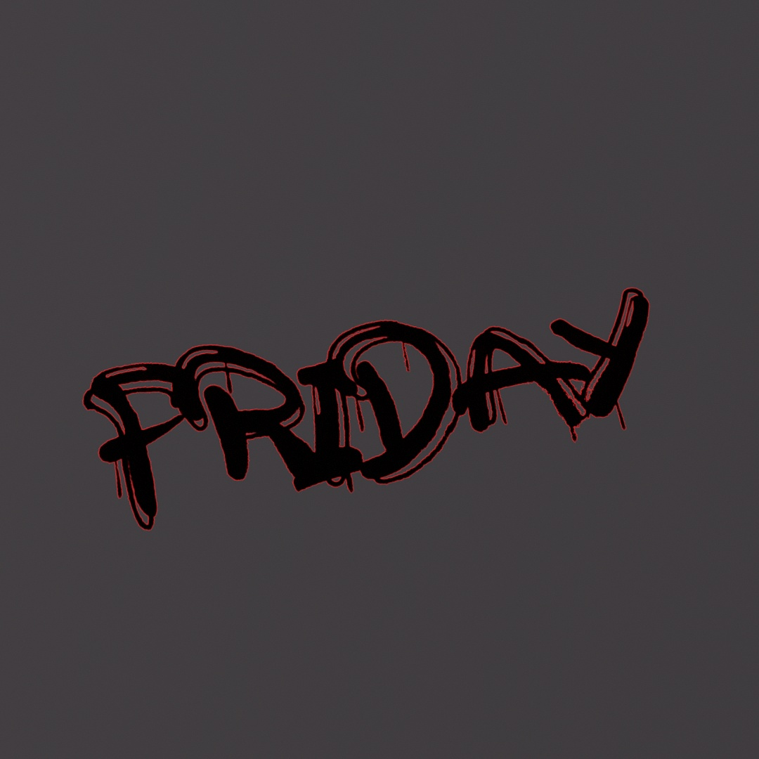 LotPixel - Friday Graffiti Decal 618