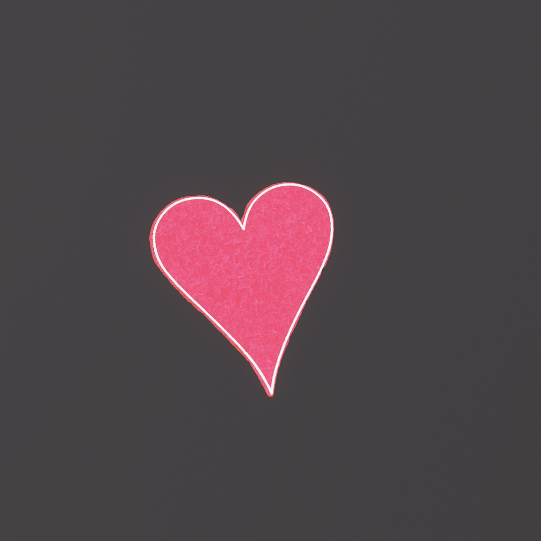 LotPixel - Heart Graffiti Decal 626