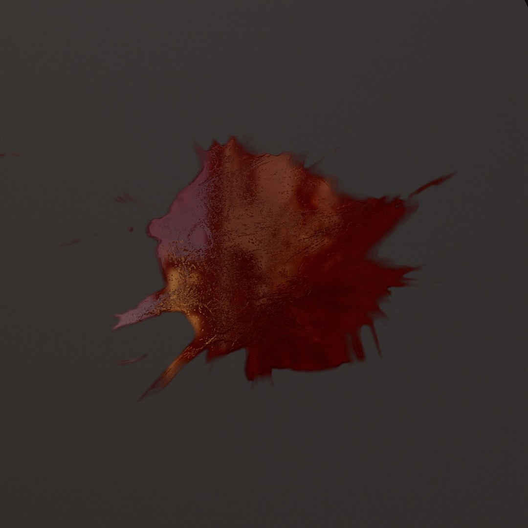 LotPixel - High Velocity Blood Spatter Decal 163