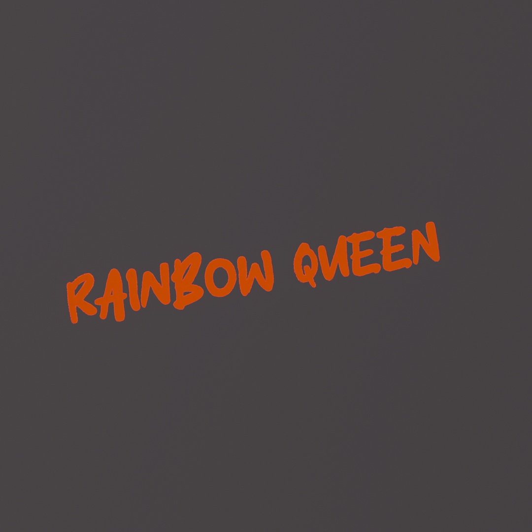 LotPixel - Rainbow Queen Graffiti Decal 633