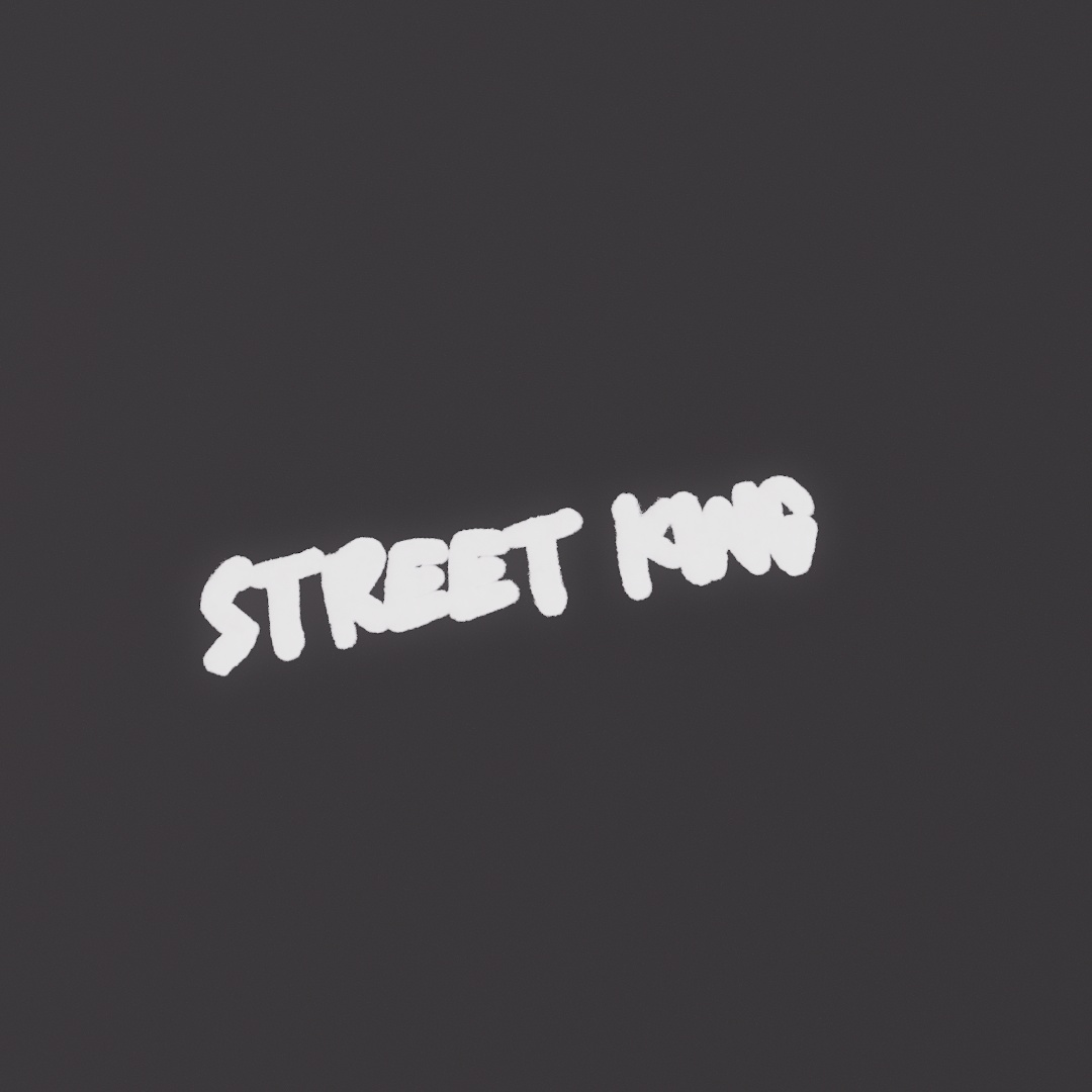 LotPixel - Street King Graffiti Decal 677