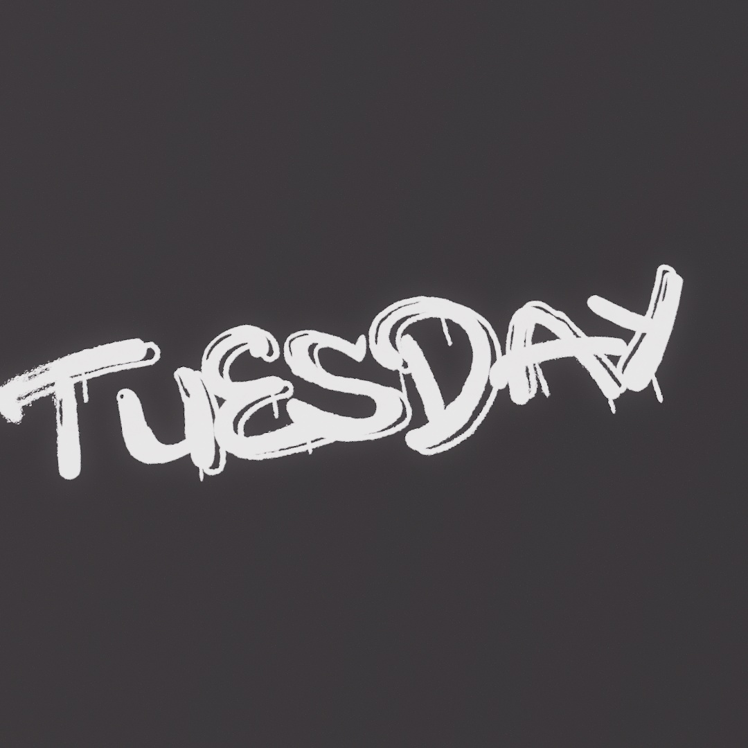 LotPixel - Tuesday Graffiti Decal 615