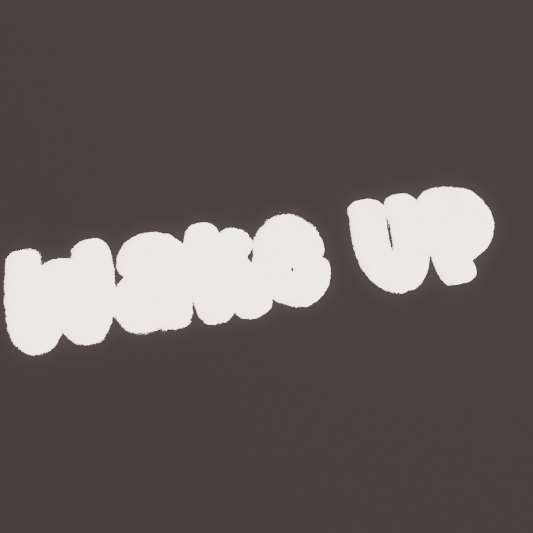 LotPixel - Wake Up Graffiti Decal 674