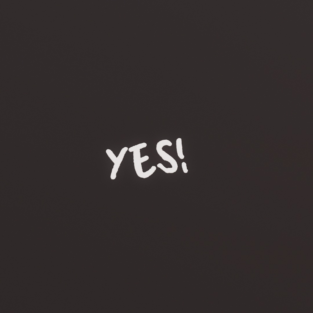 LotPixel - Yes Graffiti Decal 431